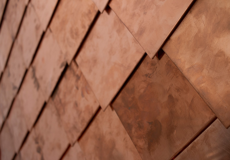 Natural Copper Shingles - Parkdale House